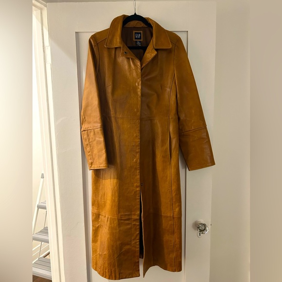 GAP | Jackets & Coats | Vintage Gap Caramel Leather Jacket | Poshmark